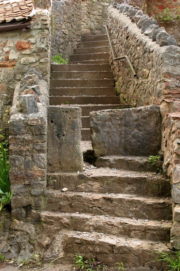 Old steps stock photo. Image of stairs, narrow, used, handrail - 2736312