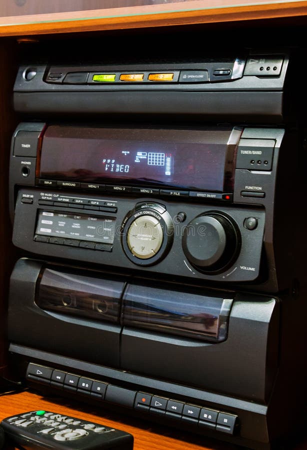 Old Stereo system stock image. Image of cassette, button - 83581909