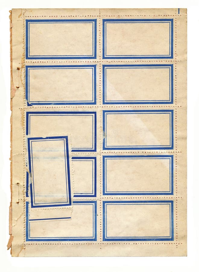 Old sticker stock image. Image of isolated, stationery - 44390717