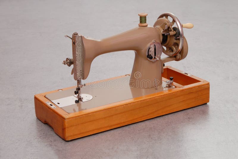 Old Stitching Machine Grey Background Stock Photos - Free & Royalty ...