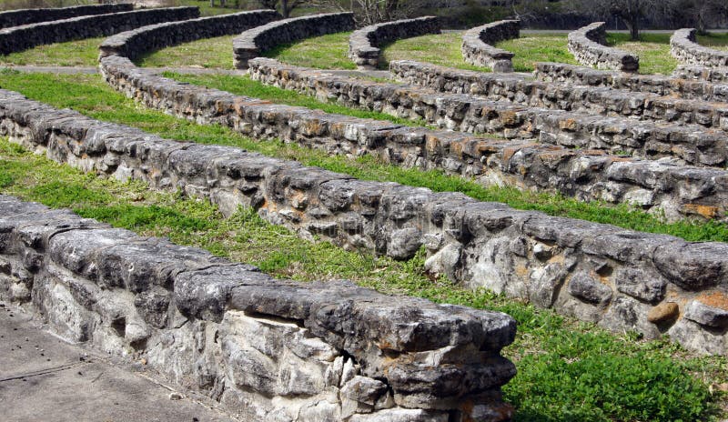 Old Stone Amphitheatre stock photo. Image of rock, rows - 15323140