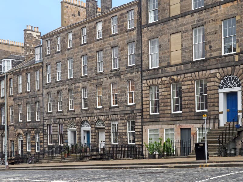 Old Stone Apartment Buildings Stock Image - Image of brownstone ...