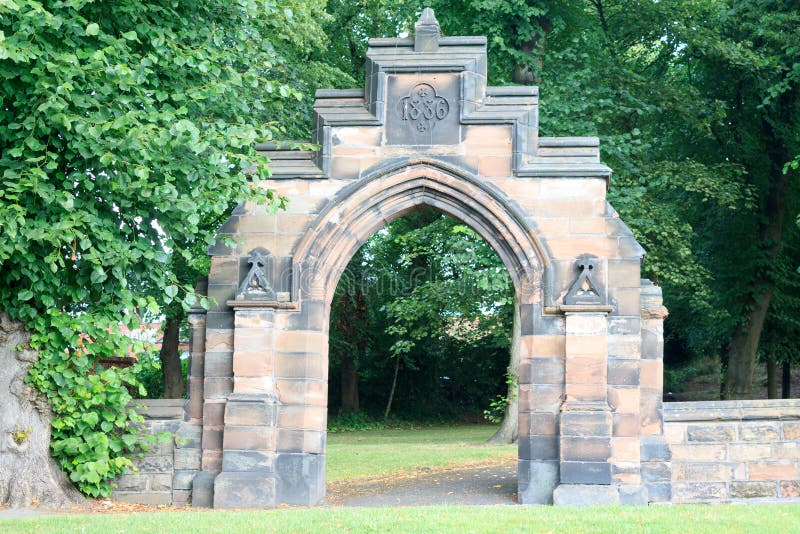 Old Stone archway entrance stock photo. Image of achitect - 43294856