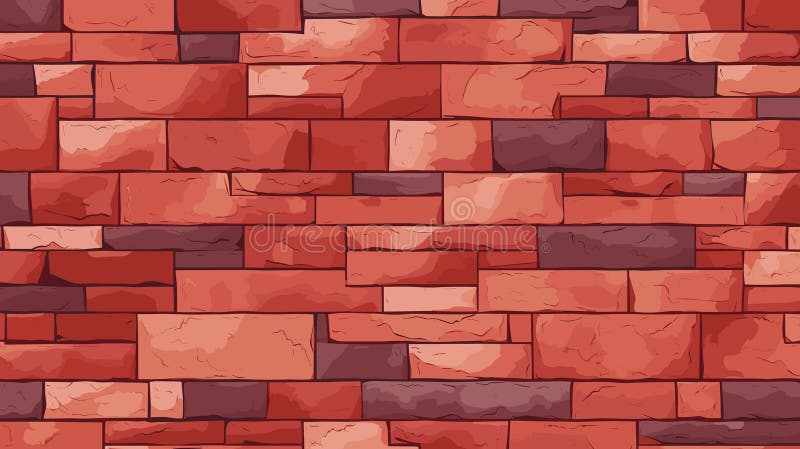 Old Stone Brick Wall Vector Illustration Background - Texture Pattern ...