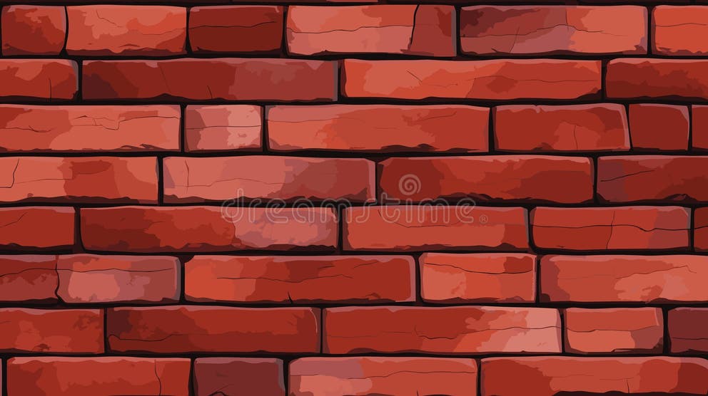 Old Stone Brick Wall Vector Illustration Background - Texture Pattern ...