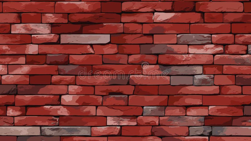 Old Stone Brick Wall Vector Illustration Background - Texture Pattern ...