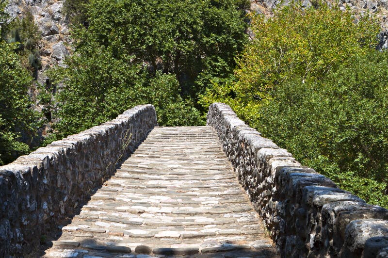 Old stone bridge in Greece stock photo. Image of hellas - 26880700
