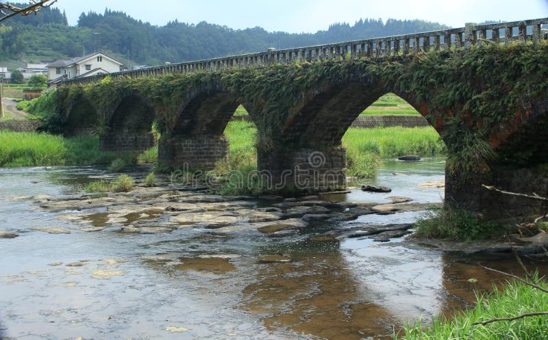 Old stone bridge in Japan stock photo. Image of bridge - 78986124
