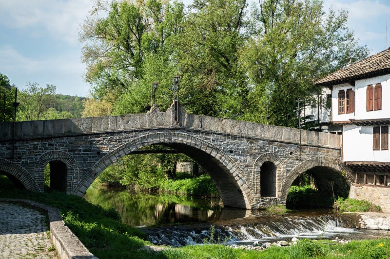 Old stone bridge stock photo. Image of landmark, arch - 379490108
