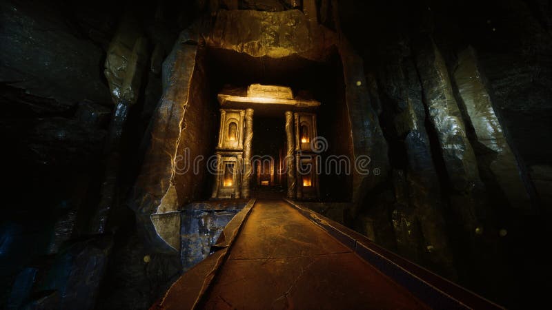 Old Stone Bridge in Underground World Stock Photo - Image of largest ...