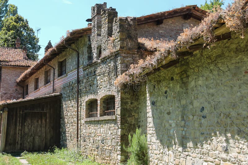 Old Stone Building of Ancient Castle in Italy Stock Photo - Image of ...