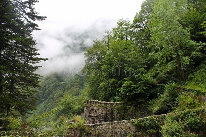 Old Stone Building in the Mountains Stock Image - Image of cauteret ...