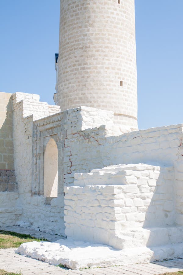 The Ruins of a White Stone Building. Stock Image - Image of building ...
