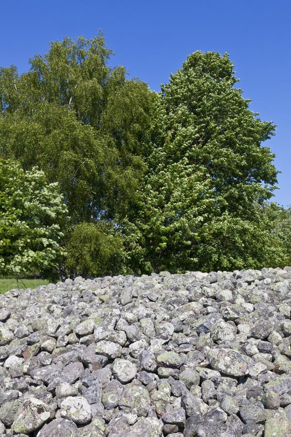 Old stone cairn grave stock photo. Image of sweden, tumulus - 23768542