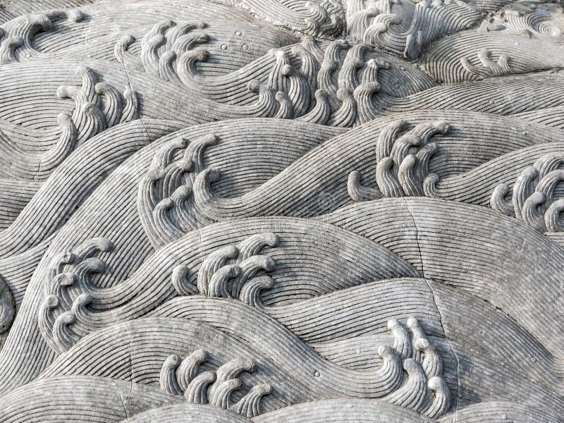 Stone Carving in the Summer Palace in Beijing, China Stock Photo ...