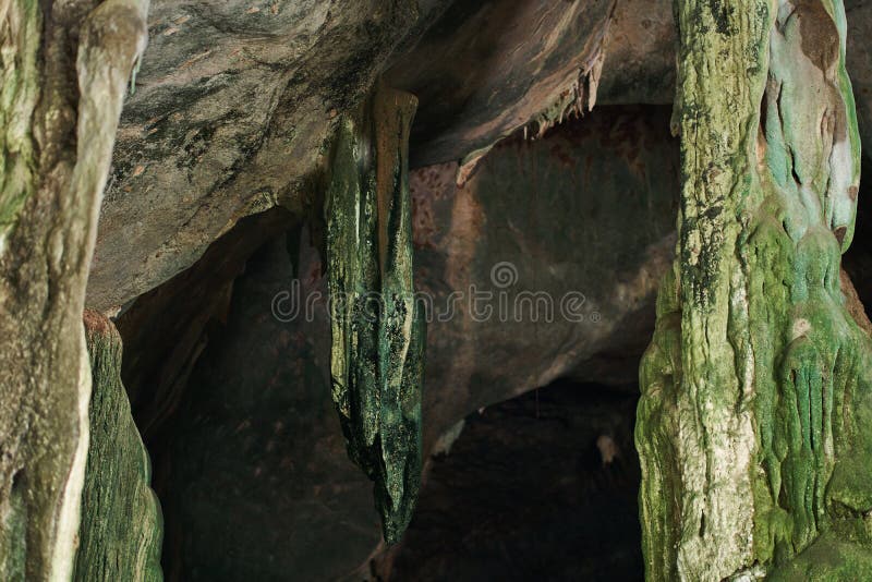 Old Stone Cave. Nature Stone Wall Texture Stock Image - Image of ...