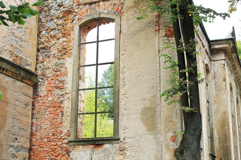 Old Stone Church Ruin Window Stock Photo - Image of looking, stone ...
