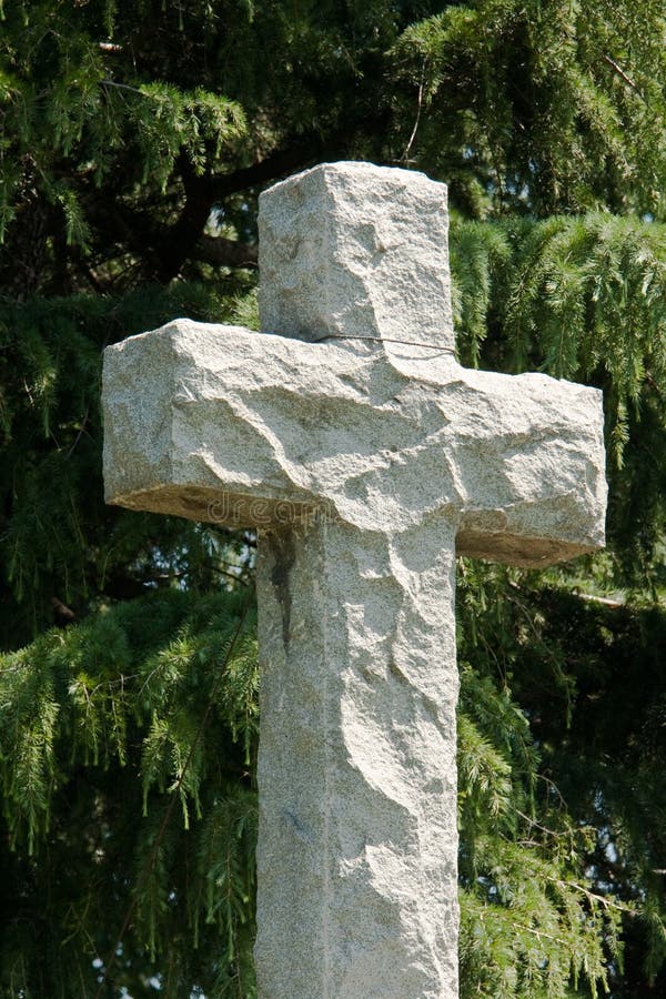 Old Stone Cross stock image. Image of honor, tombstone - 24877417