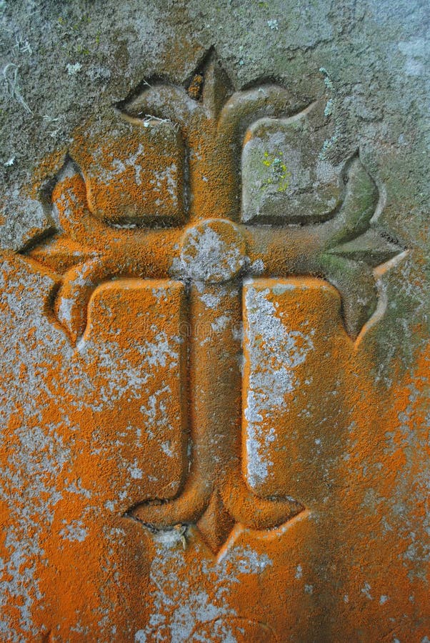 Old stone cross engraving stock image. Image of pray - 12749905