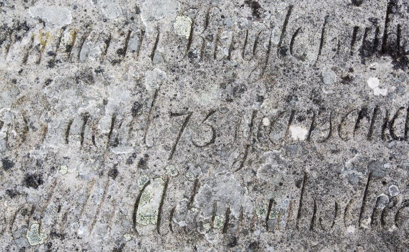 Old Stone Desk Engraved with Text Stock Image - Image of ancient, rock ...