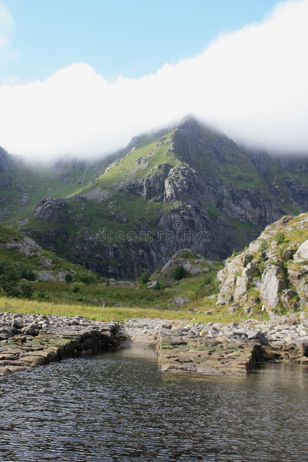 Stone Docks of Henningsvaer Stock Photo - Image of arctic, land: 13909418