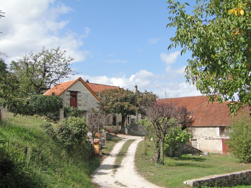 Old stone farm buildings stock photo. Image of sturdy - 25805572