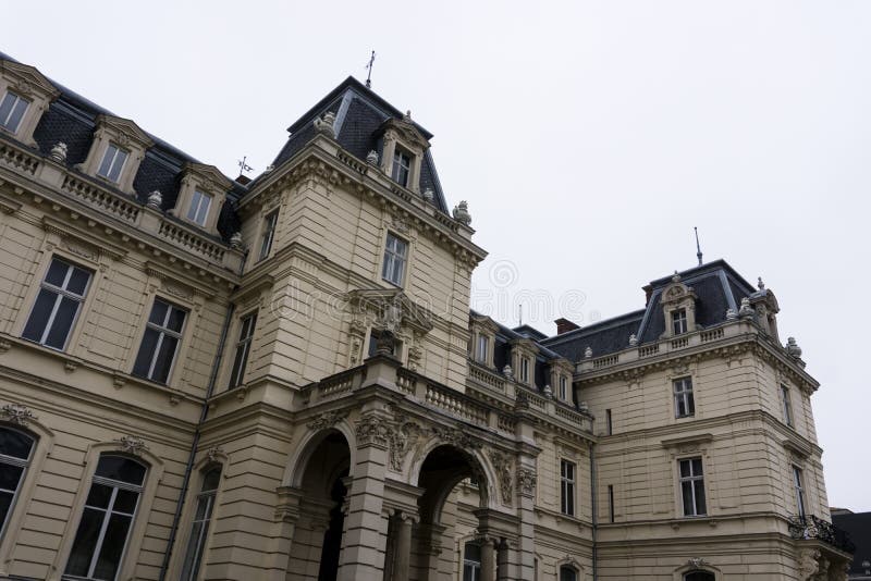 Old stone gothic castle stock photo. Image of plaza, spain - 54955414
