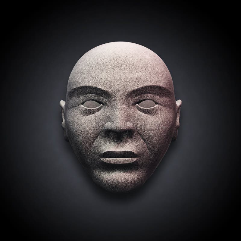 Old Stone Head stock illustration. Illustration of sculpture - 22890440