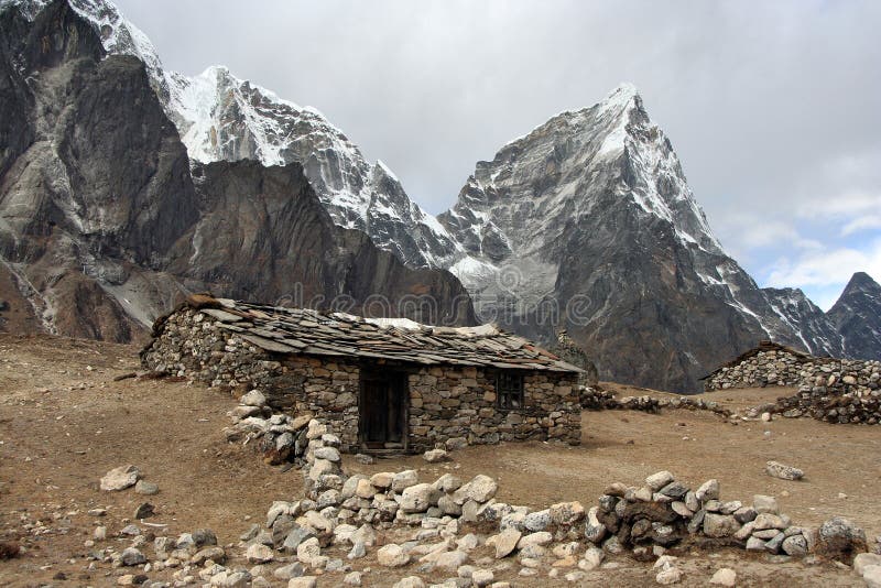 Old Stone House in Himalaya Stock Photo - Image of nepal, asian: 13357002