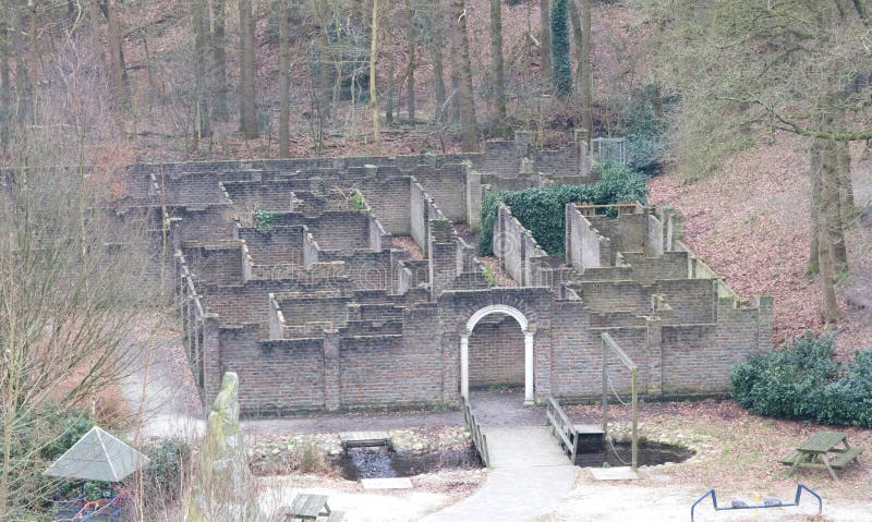 Old stone labyrinth stock image. Image of stone, relax - 109449109