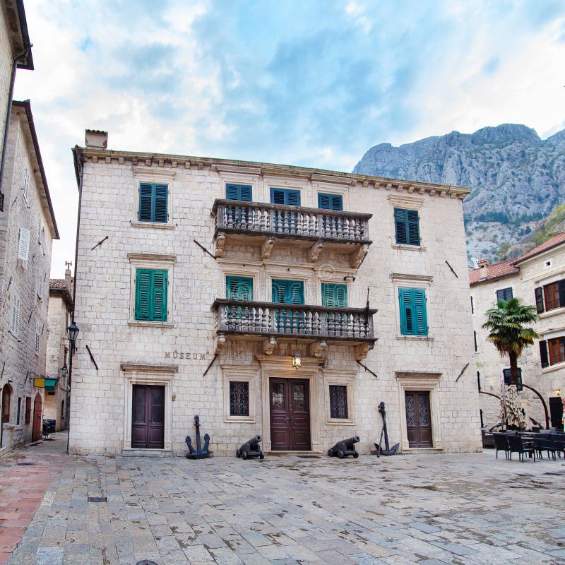 Old Stone Building in Kotor in Montenegro Stock Image - Image of ...