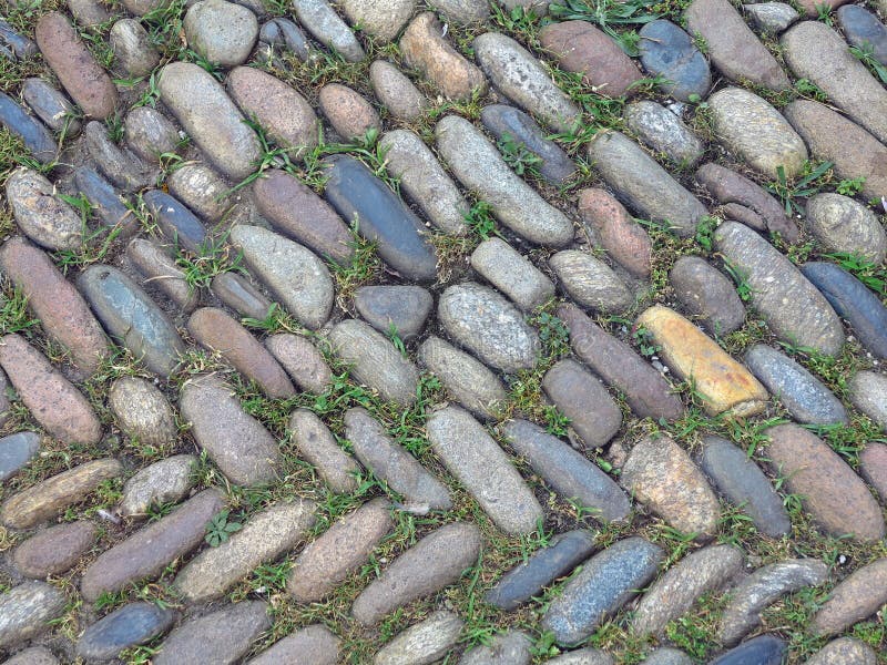 Old Stone Pavement Road on the Medieval Street Stock Photo - Image of ...