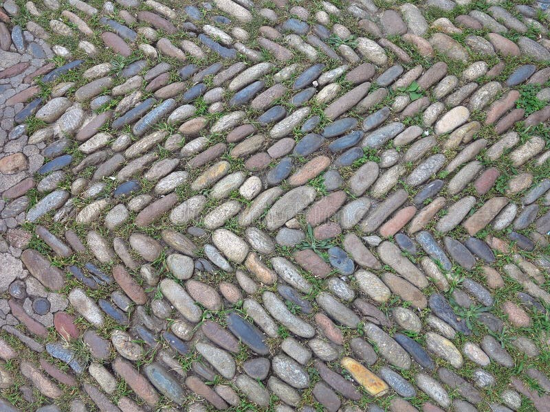 Old Stone Pavement Road on the Medieval Street Stock Photo - Image of ...