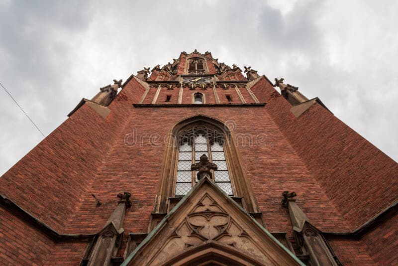 Old Stone and Red Brick Church Details Stock Image - Image of church ...
