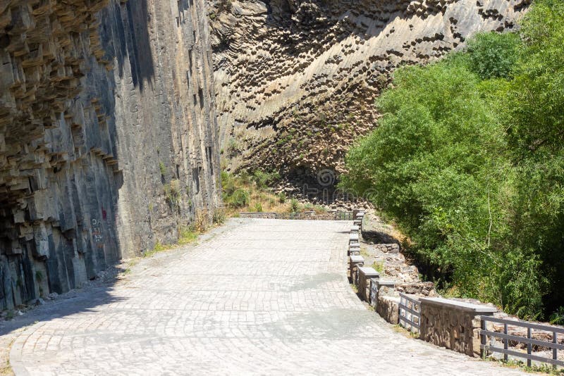 Old Stone Road, Stone Path in the Forest Stock Image - Image of ...