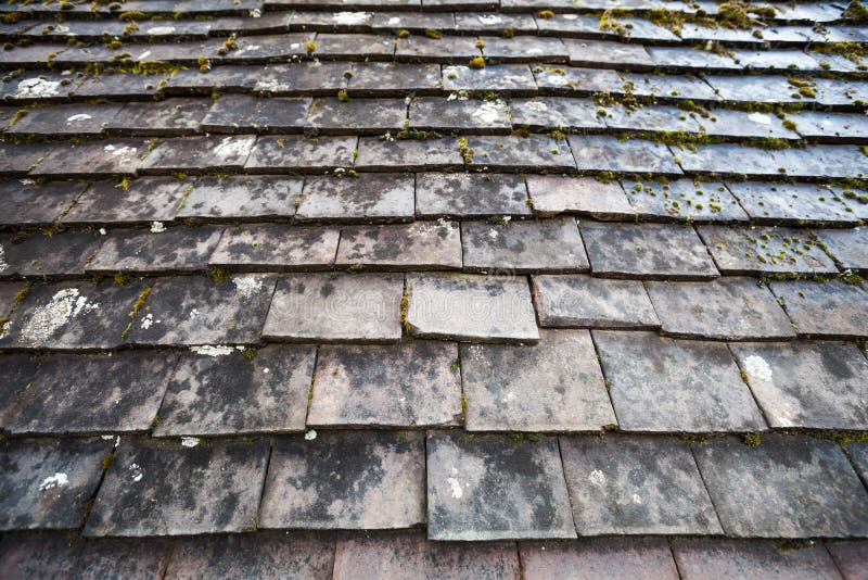 Old Stone Roof Tiling, Photo Background Stock Photo - Image of abstract ...
