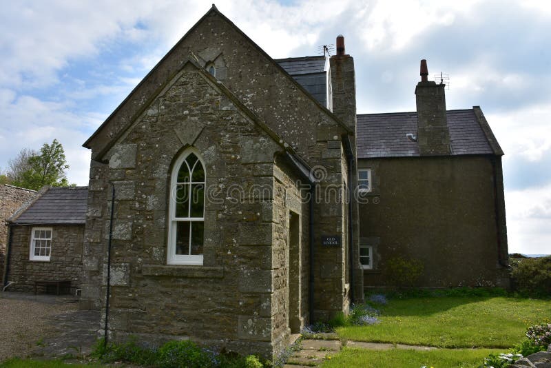 Old Stone School House on a Spring Day Stock Photo - Image of ...