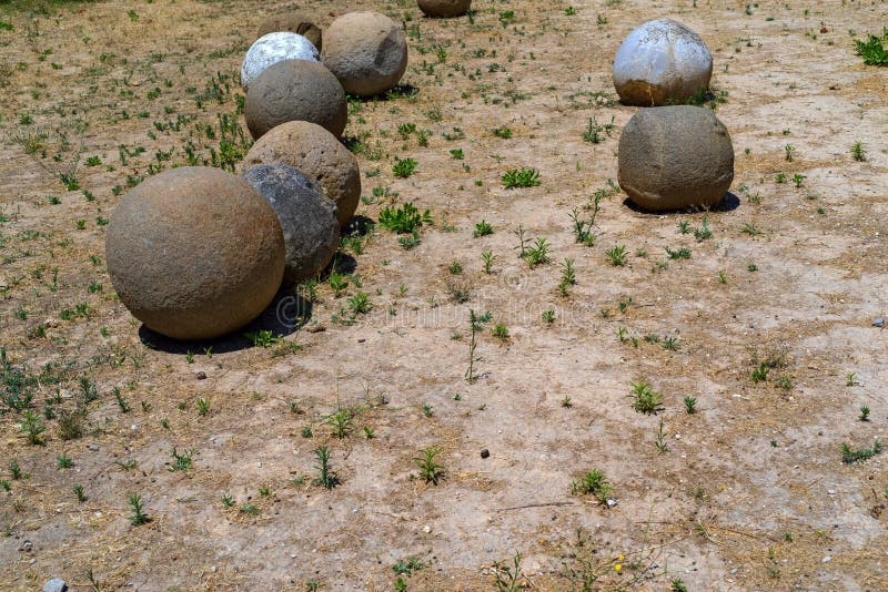 Old Stone Spheres or Kernels Stock Photo - Image of color, kernel: 98663176