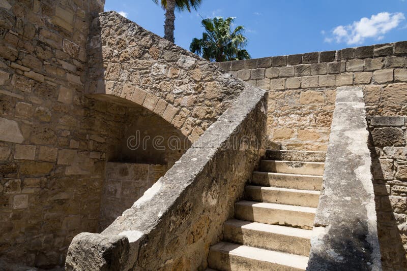 Old Stone Staircase in Ancient Castle Stock Image - Image of castle ...