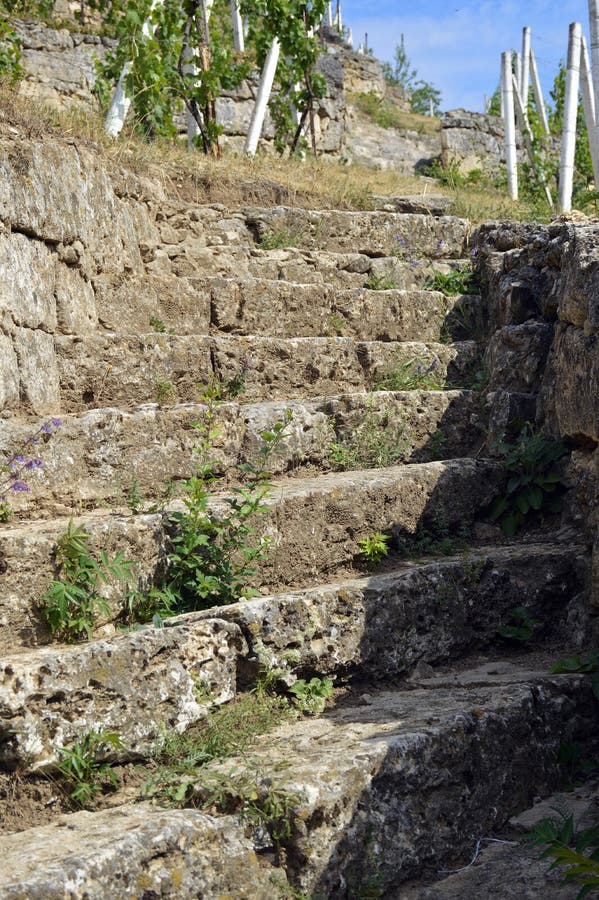 Old stone steps close up stock image. Image of landmark - 194431255