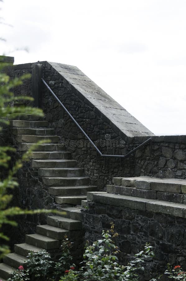 Old Stone Steps of Stirling Castle Stock Image - Image of castle ...
