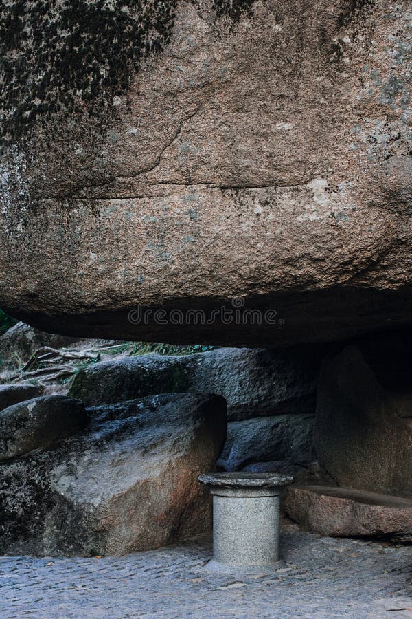 Old Stone Structures in the Garden Stock Image - Image of stone ...