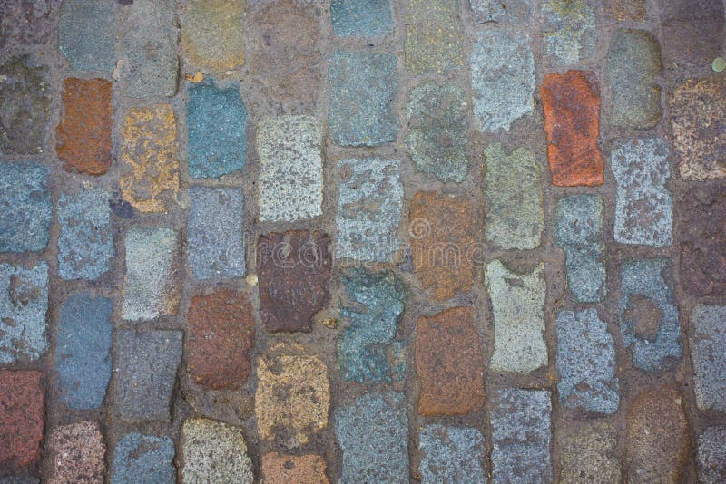 Old Stone Tile Road Texture Background Stock Photo - Image of path ...