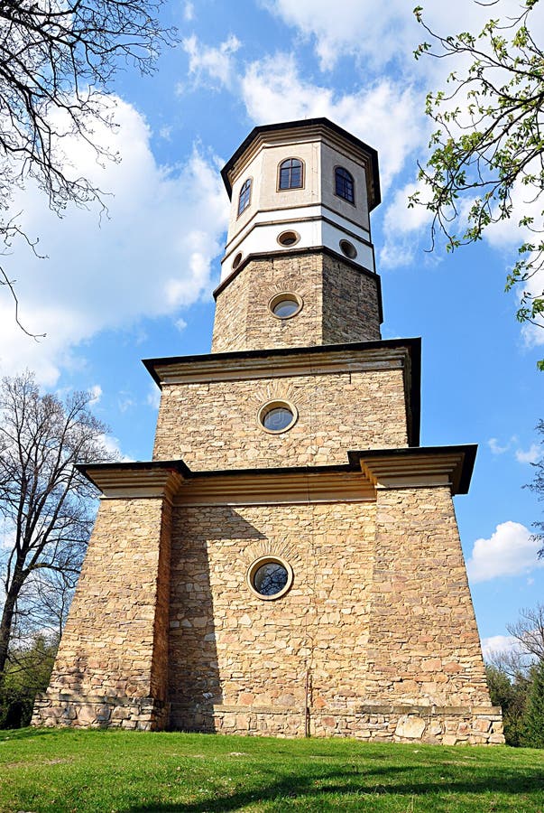 Old Stone Tower Babylon, Czech Republic, Europe Stock Image - Image of ...