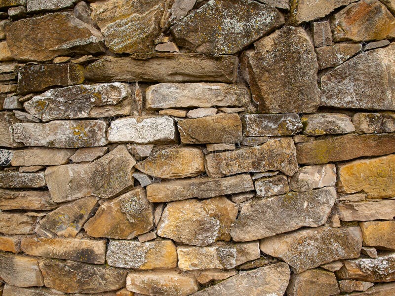Old Stone Wall Beautiful Composition of Different Shapes Stock Image ...