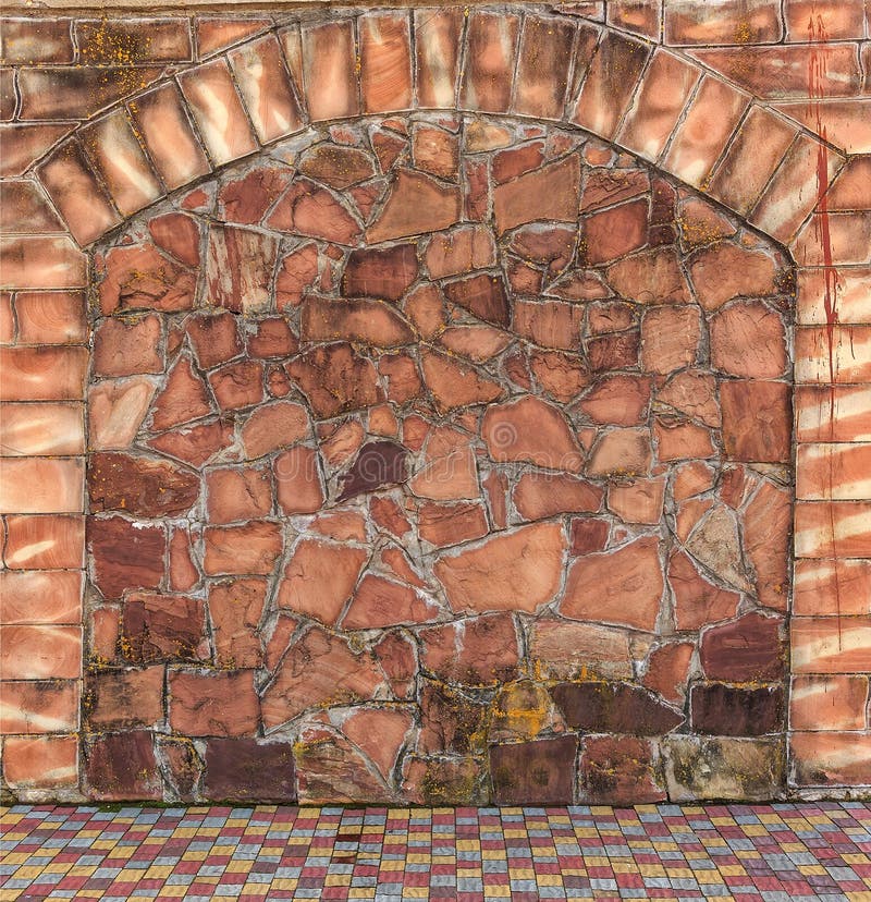 Old Stone Wall with Big Blocks for Background Stock Photo - Image of ...