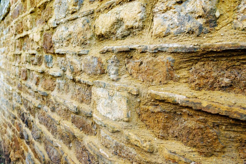 Old Stone Wall Building Texture in England Uk Stock Image - Image of ...