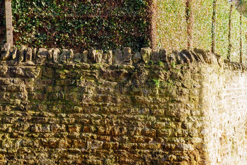 Old Stone Wall Building Texture in England Uk Stock Photo - Image of ...
