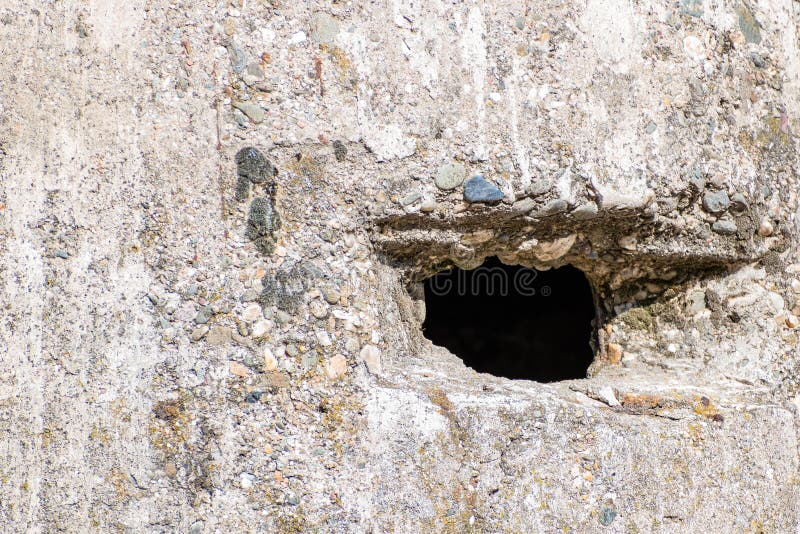 Old Stone Wall with a Hole. Stock Photo - Image of grunge, wall: 234706342