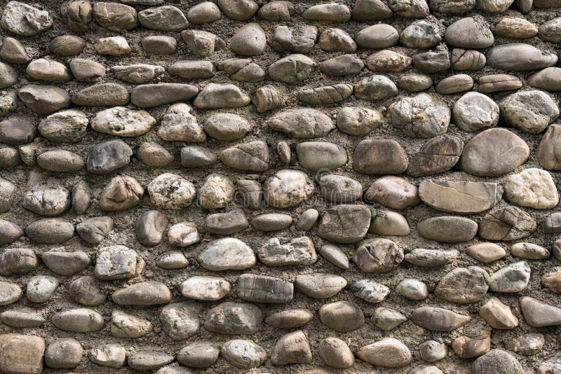Old Round Stone Wall with Small Window Stock Image - Image of ...